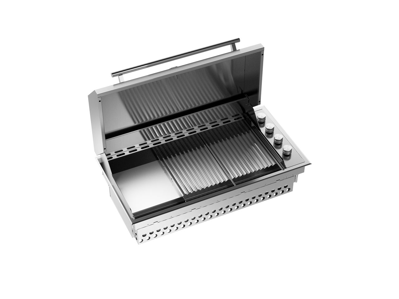 Outdoor BBQ Grill, built-in hob, AISI316 steel, 3 x 3.15 kW gas burner ...